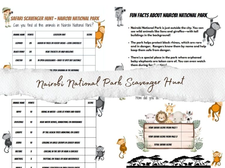 African Safari Scavenger Hunts - Family Can Travel