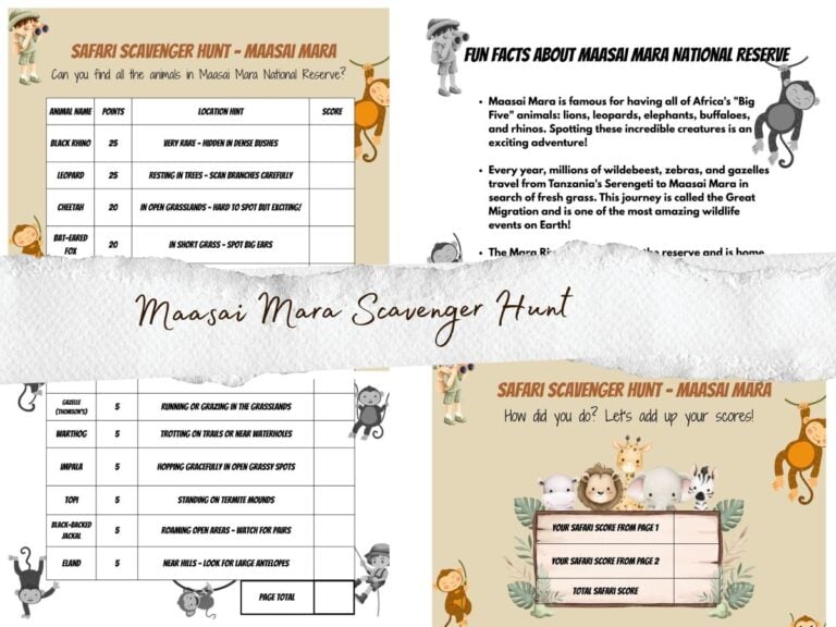 African Safari Scavenger Hunts - Family Can Travel