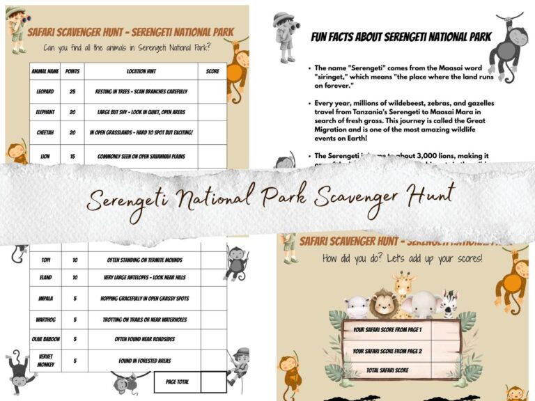 African Safari Scavenger Hunts - Family Can Travel